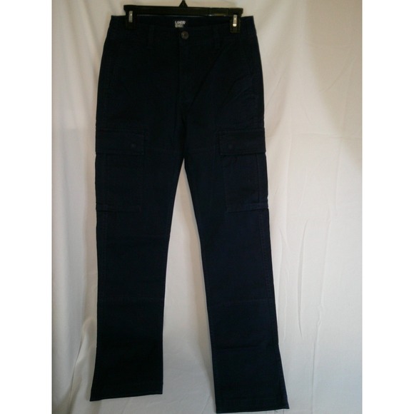 Lands' End | Pants | Lands End Mens Slim Fit Cargo Pants Navy Blue ...